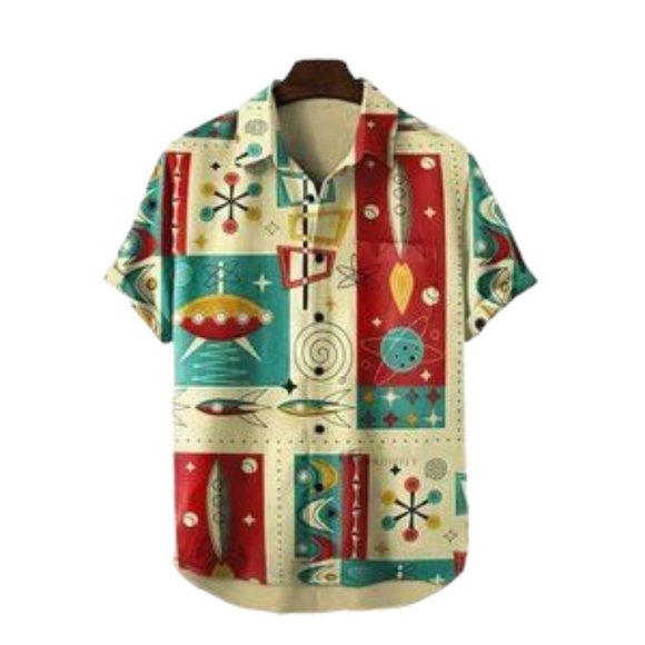 sublimator | Shirts | Mens Summer Casual Hawaiian Aloha Button Down Up ...